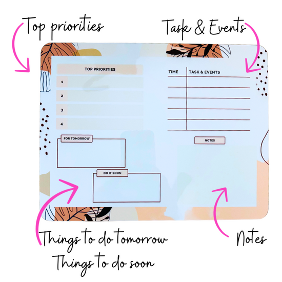 Task List- Dry Erase | Vinylbug Designs