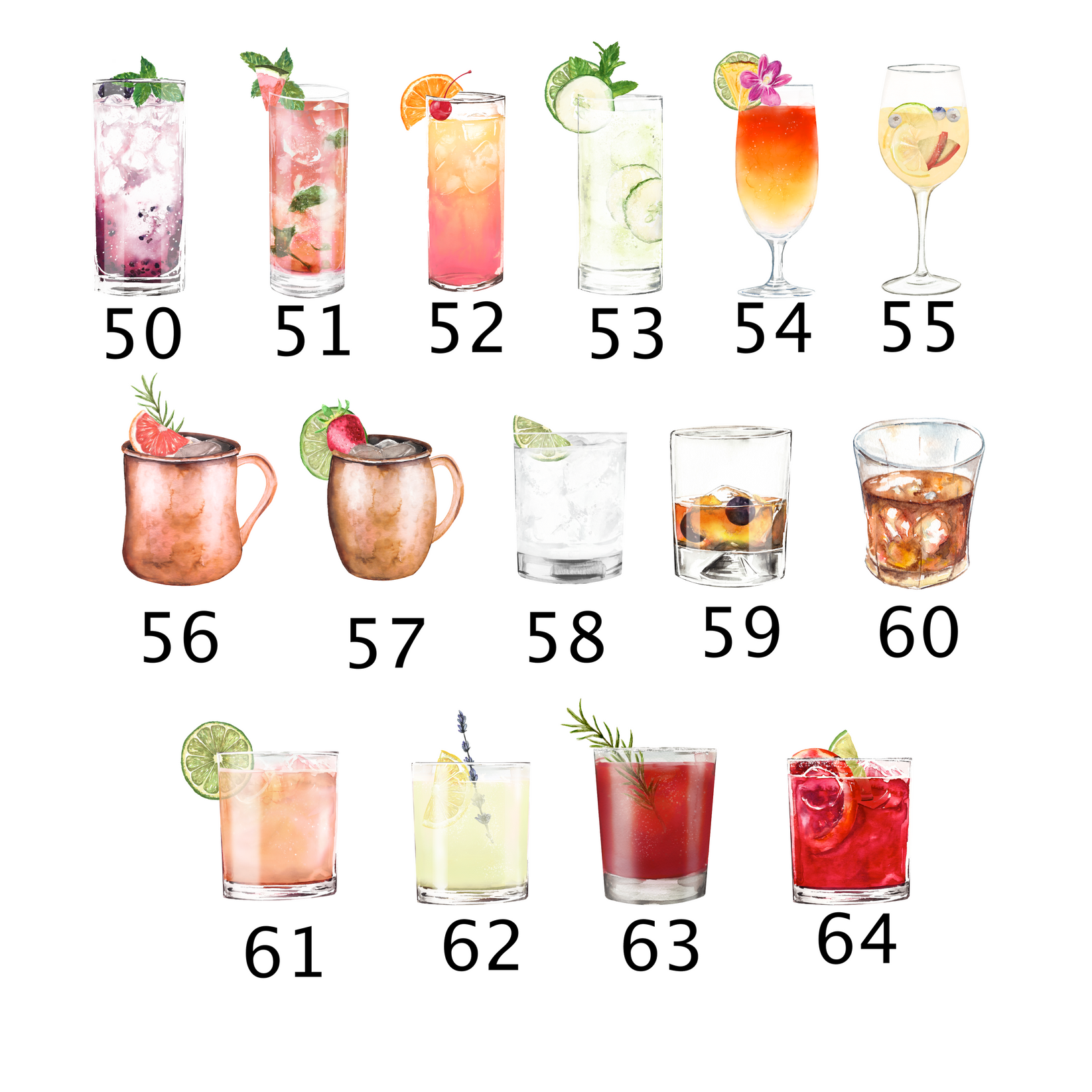 Signature Drink Menu Sign| In Memory Of – Vinylbug Designs