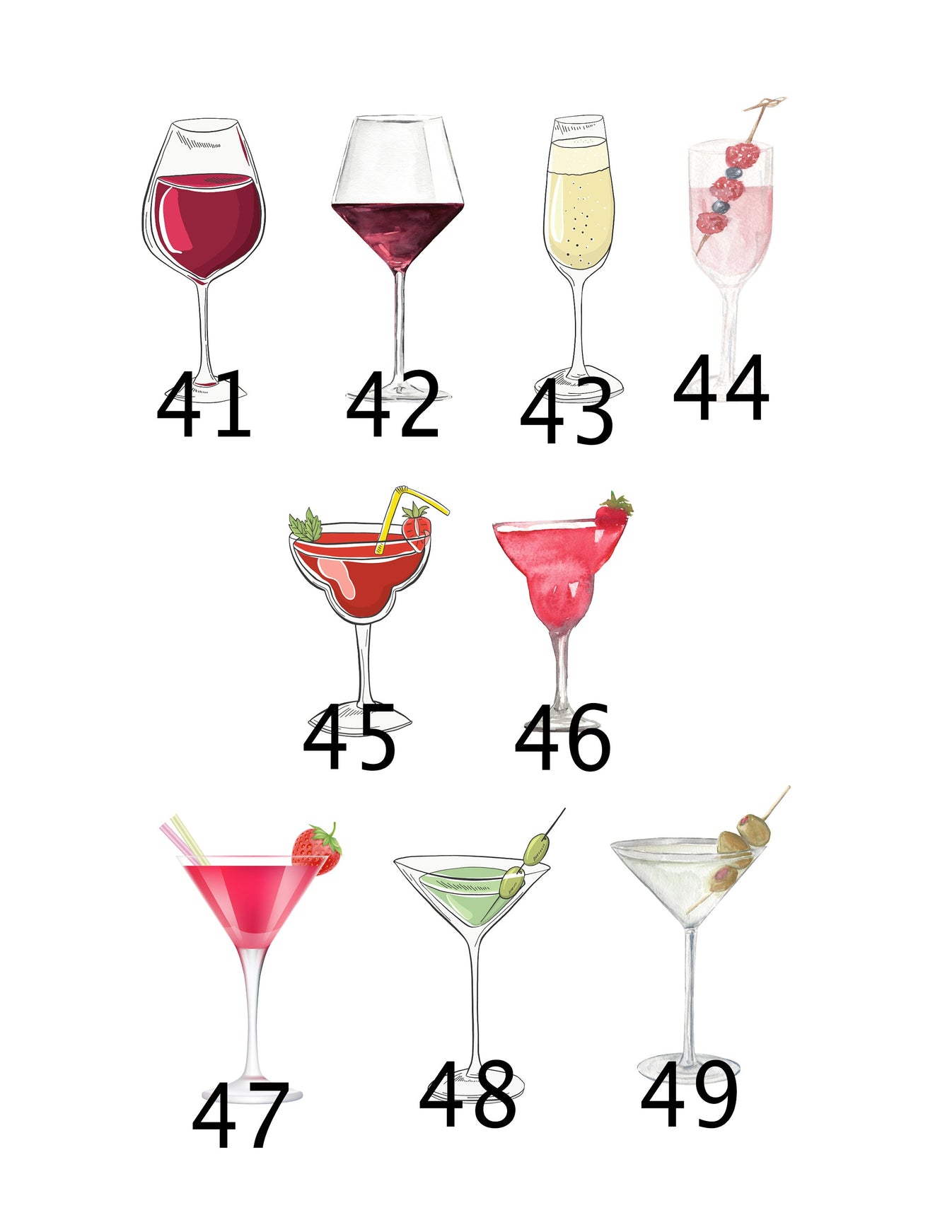 Signature Drink Menu Sign| In Memory Of – Vinylbug Designs